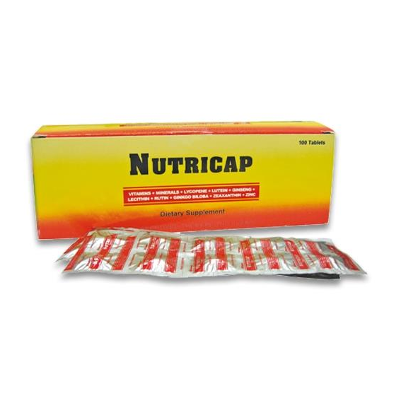 NUTRICAP Vitamins / Minerals / Ginkgo Biloba / Lutein / Ginseng / Lecithin / Rutin / Ginkgo ...